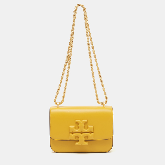 Tory Burch | Bags | Tory Burch Mustard Leather Eleanor Small Chain ...